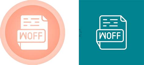 Woff Vector Icon 40618620 Vector Art At Vecteezy