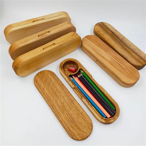 Pencil Case Wooden Personalized Pen Case Wooden Pencil Case Wood Pen