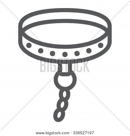 Bdsm Collar Line Icon Vector Photo Free Trial Bigstock