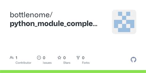 Github Bottlenomepythonmodulecompletion