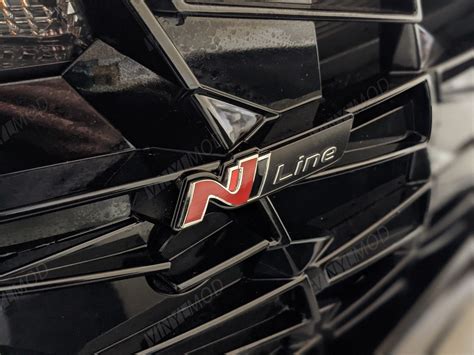 2021 7th Gen Hyundai Elantra Front N Emblem Vinylmod Overlays