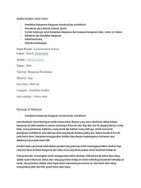 Analisis Struktur Vector Active Pdf