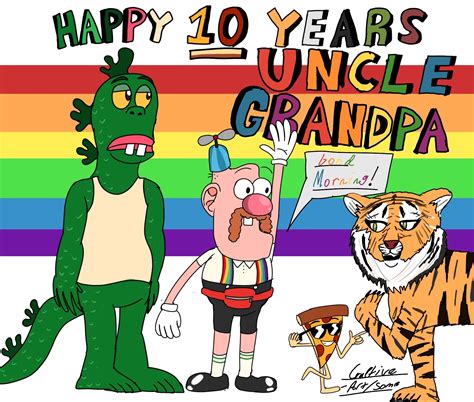 Happy 10th Anniversary Uncle Grandpa By Awesomecraft On Deviantart