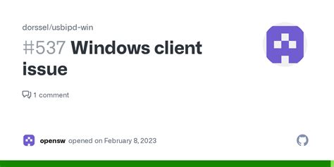 Windows Client Issue Issue 537 Dorssel Usbipd Win GitHub
