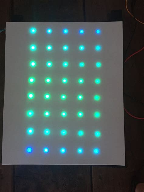 Flexible Led Matrix 6 Steps With Pictures Instructables