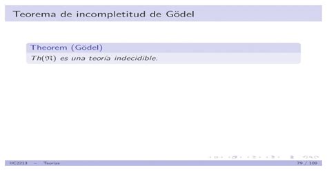 Theorem G¨odel G G Uc Cl Iic2213 15 Clases Teorias Iv