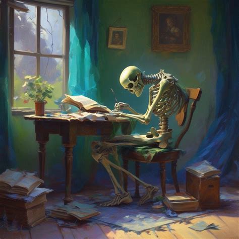 Download Ai Generated Skeleton Room Royalty Free Stock Illustration Image Pixabay