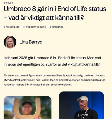 Adolfi Dev Umbraco 8 End Of Life Why Upgrading From Umbraco 8 Is Crucial