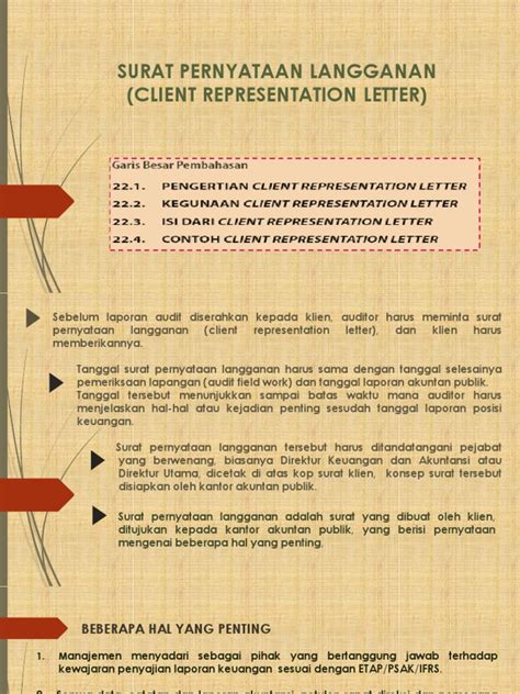 Bab 22 Client Rep Letter Pdf