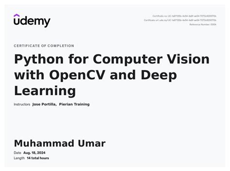 Completed Python For Computer Vision With Opencv And Deep Learning