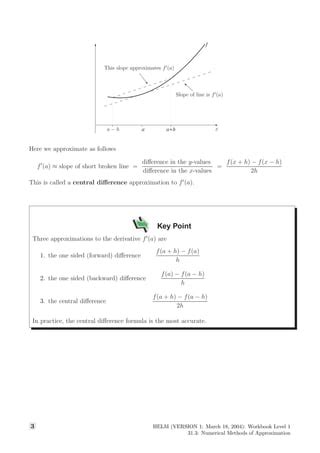Numerical Differentiations Solved Examples PDF Web Development Internet