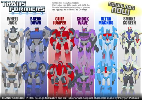 Low Resolution Tfp Robot Models Download By Razziembessai On Deviantart