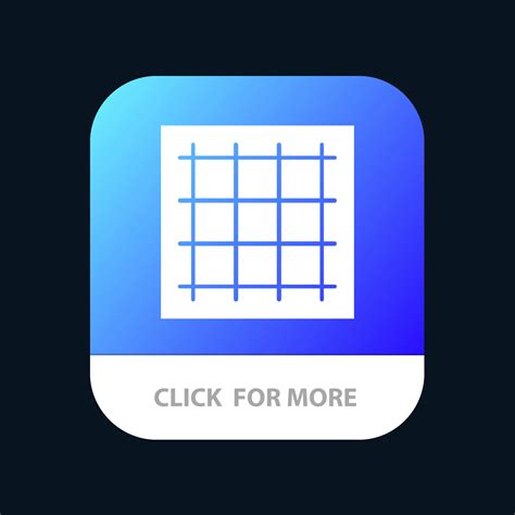 Grid Graph Drawing Area Software Mobile App Button Android And Ios Glyph Version 17974168 Vector