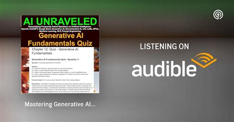 Mastering Generative Ai Essential Quiz Series On Ai Fundamentals Ai Unraveled Latest Ai News