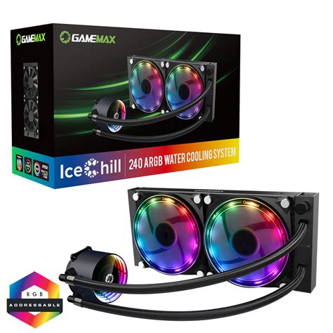 Gamemax Ice Chill 240mm Argb Liquid Cpu Processor Cooler