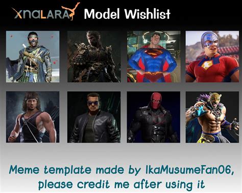 Xnalara Model Wishlist 3 By Joinspider On Deviantart
