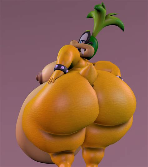 Rule 34 3d Ass Fat Iggy Koopa Mario Series Moobs Mrrainbow Nintendo Nipples Overweight Tagme