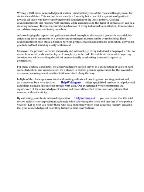Phd Thesis Acknowledgement Pdf Thesis Doctor Of Philosophy