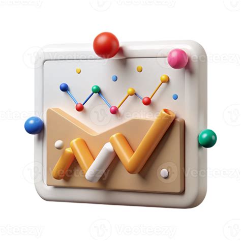 Vibrant Classic Simple Line Chart With Grid Cutout For Data Analysis High Quality 59099014 Png