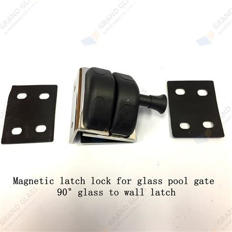 Magnetic Latch Lock For Glass Pool Gate 90° Glass To Wall