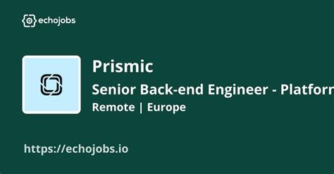 Prismic Is Hiring Senior Back End Engineer Platform Team Remote