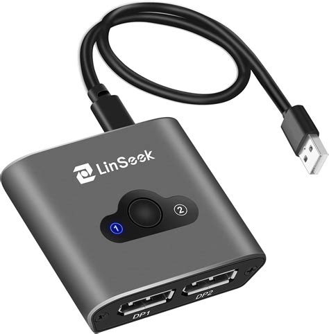 Amazon Com 8K Bi Directional DisplayPort Switch DP 4K 144Hz 2in1out Switcher 1 In 2 Out For