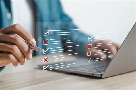 Premium Photo Fill Out Online Surveys Answer Quiz Questions Check The Checkbox And Complete