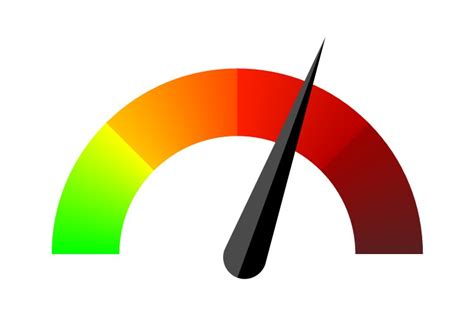 Measuring Gauge Indicator Speedometer Tachometer Vector Image