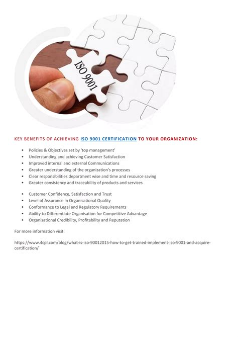 Key Benefits Of Achieving Iso 9001 2015 Pdf Business Business And Finance
