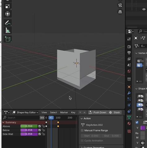 Animation Controlling Multiple Shape Keys For Different Meshes In The Same Movement Blender