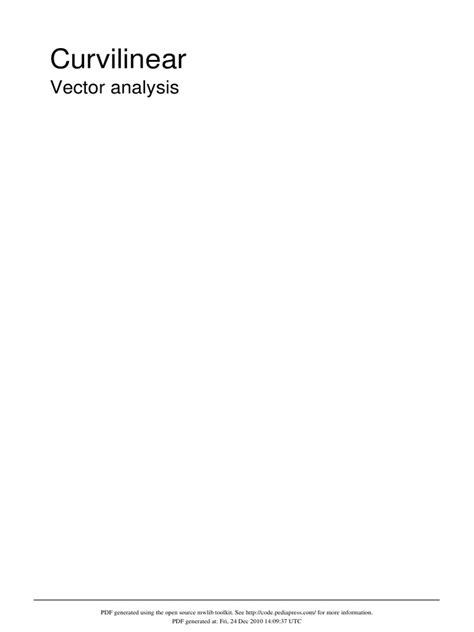 Curvilinear Coordinate Pdf Euclidean Vector Tensor