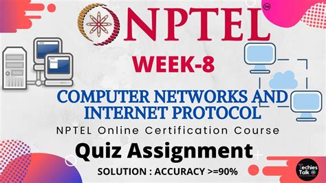 Nptel Computer Networks And Internet Protocol Week 8 Quiz Assignment