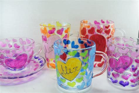 Ръчно рисувани персонализирани чаши със сърца Handmasters Bg