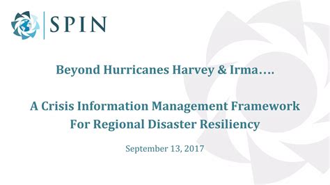 Crisis Information Management Framework For Regional Disaster Resiliency Joel Thomas Pdf
