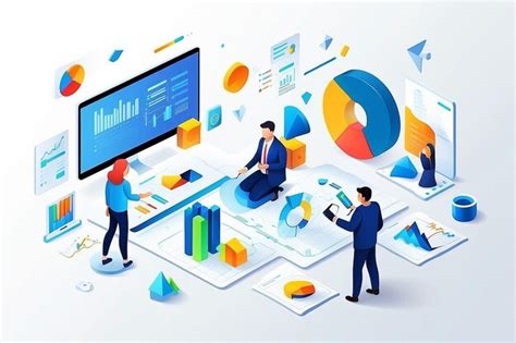 data analysis concept with characters can use for web banner