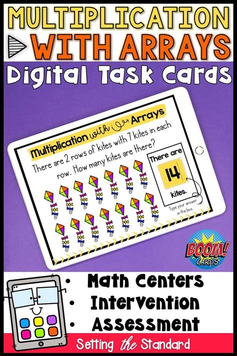 Multiplication And Division Word Problems With Arrays Math Boom Cards Division Word Problems