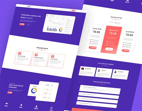 Sass Ui Ux Landing Page Design On Behance