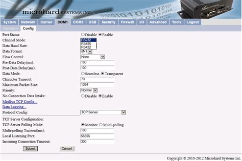 Configuring Microhard Modems For Serial Pass Through Scadacore