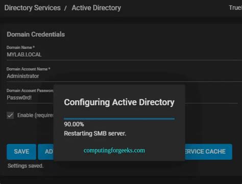 Integrate Truenas With Ldap Active Directory For User Authentication Computingforgeeks