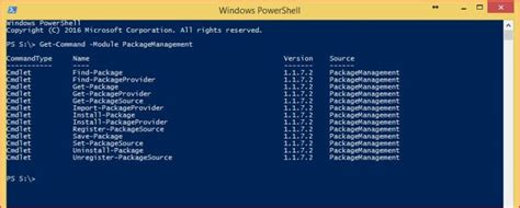 powershell packagemanagement stephanos constantinou blog