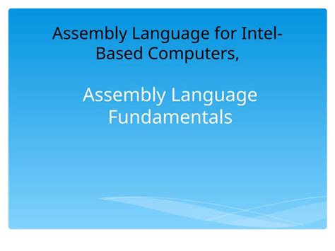 Assembly Language Fundamental Computer Organisation Ppt Programming Languages Computing