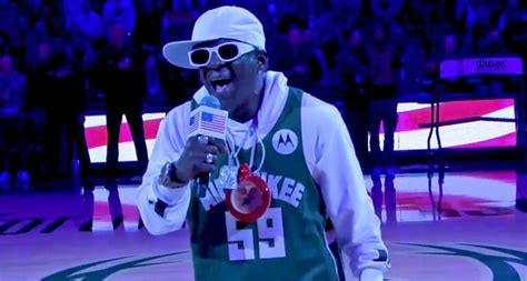 Heres Flavor Flav Singing The National Anthem At A Bucks Game Plus 3