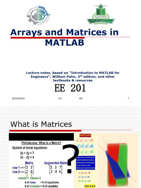 L3arrays Pdf Matrix Mathematics Matlab