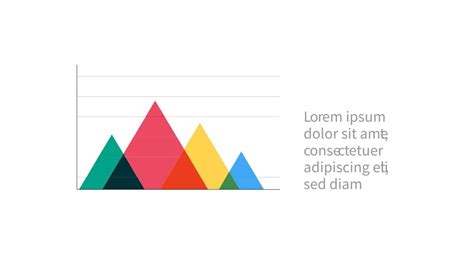 Graphic Of Line Graph With Colored Triangles Google Slide Theme And Powerpoint Template Slidedocs