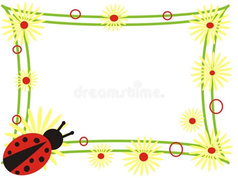 Marco Del Ladybug Stock De Ilustración Ilustración De Tapa 6282800
