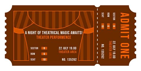 Theater Performance Tickets Ticket Design Template 32308859 Vector Art At Vecteezy