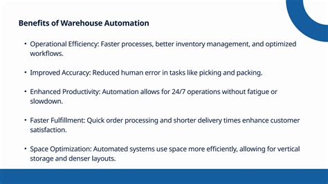 Warehouse Automation Streamlining Operations For Efficiency Pptx Internet Computing