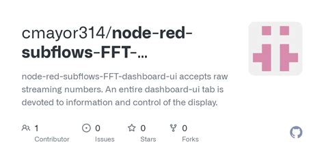 Github Cmayor314node Red Subflows Fft Dashboardui Node Red Subflows Fft Dashboard Ui