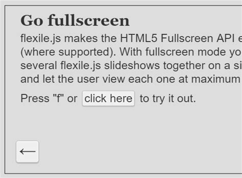 Flexible Responsive Presentation And Slideshow Library Flexilejs Css